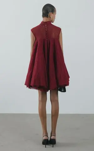 Arakii Exclusive Flared Lace Mini Dress