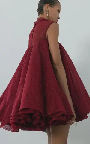 Arakii Exclusive Flared Lace Mini Dress