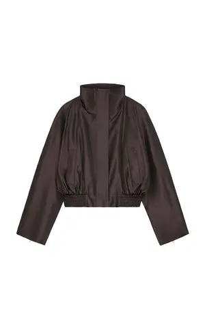 16Arlington Nina Silk Jacket - Brown
