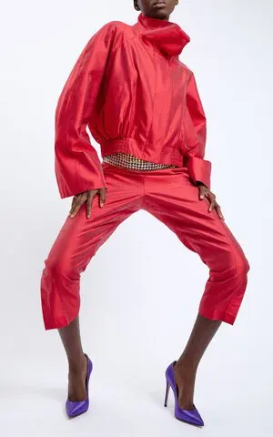 16Arlington Nina Silk Jacket - Red