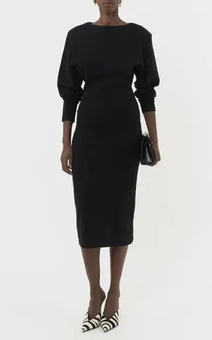 Arakii Exclusive Knitted Cotton Midi Dress