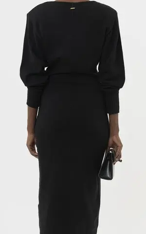 Arakii Exclusive Knitted Cotton Midi Dress