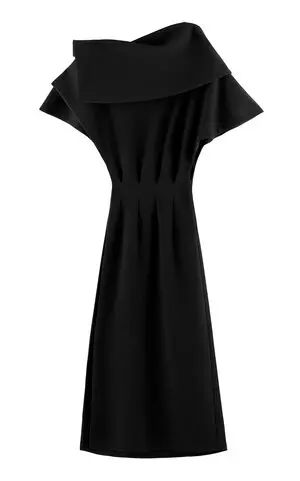 Arakii Exclusive Structured Pin Maxi Dress - Black