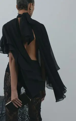 Arakii Exclusive Flowy Asymmetric Silk Cape