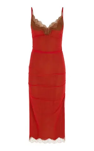 16Arlington Andrea Midi Dress - Red