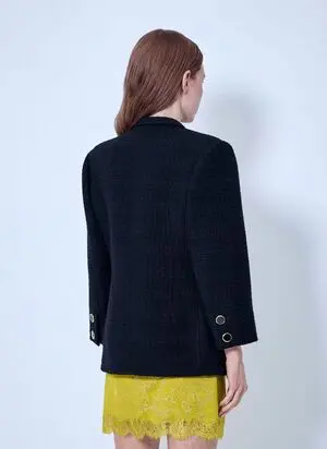 Saint Laurent Single-breasted Jacket In Tweed