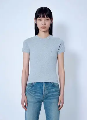 Saint Laurent Cassandre Fitted T-shirt