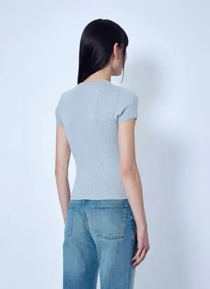 Saint Laurent Cassandre Fitted T-shirt
