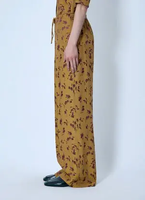 Dries Van Noten Floral Wide-leg Trousers