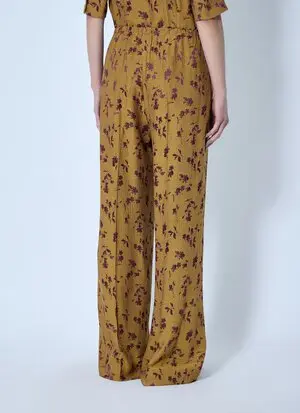Dries Van Noten Floral Wide-leg Trousers
