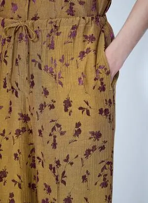 Dries Van Noten Floral Wide-leg Trousers