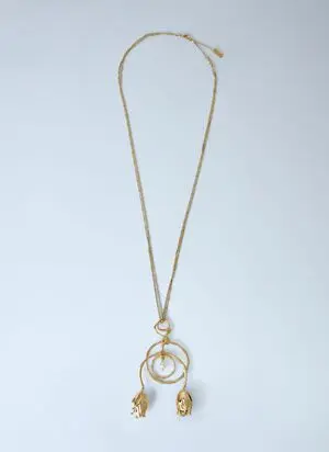 Chloé Tulip Pendant Necklace - Gold