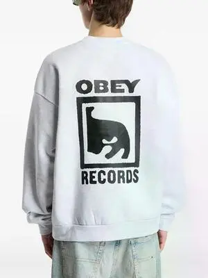 Obey Records Logo-print Sweater