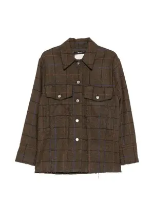 SONG FOR THE MUTE Heritage Check Long Jacket