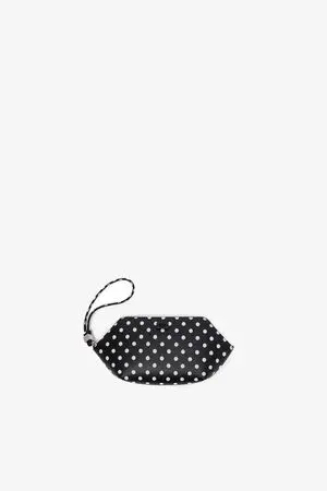 GANNI Bou Make-up Pouch With Print - Black