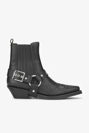 GANNI Low Cut Western Chelsea Boots