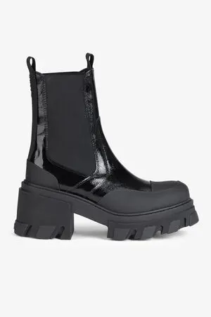 GANNI Calf Leather Chelsea Boots