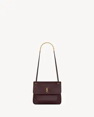 Saint Laurent Soft Niki Baby In Lambskin In Pink - Sour Raspberry