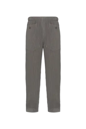 Issey Miyake Pleated Trousers - Grey