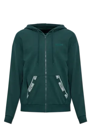 Moschino Zip-up Hoodie - Green