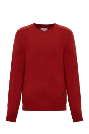 Burberry Crew Neck Cashmere Sweater - Red