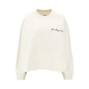 MAISON MARGIELA Calligraphic Logo Print Weathirt