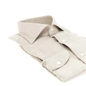 BORRIELLO NAPOLI Houndstooth Flannel Shirt