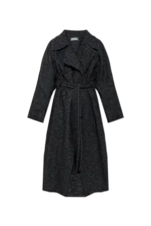 Issey Miyake Double-breasted Coat With Belt
