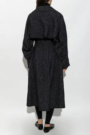 Issey Miyake Double-breasted Coat With Belt