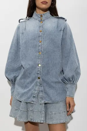 Zimmermann Denim Shirt With Logo Buttons