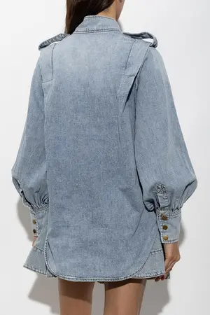 Zimmermann Denim Shirt With Logo Buttons