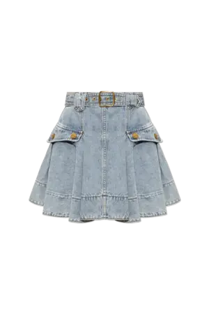 Zimmermann Denim Skirt With A Belt