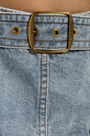 Zimmermann Denim Skirt With A Belt