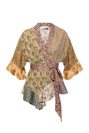 Zimmermann Silk Wrap Top