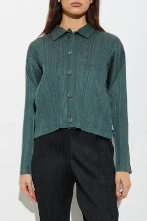 Issey Miyake Pleated Cardigan