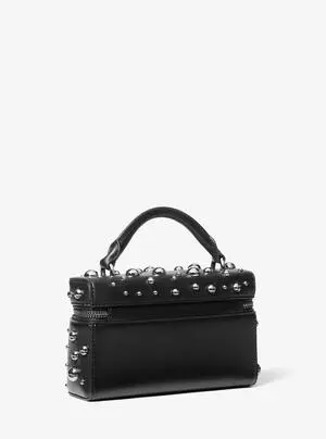 Michael Kors Jana Extra-small Studded Satin Crossbody Bag In By
