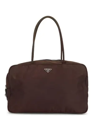 FWRD RENEW Prada Tessuto Mini Boston Bag
