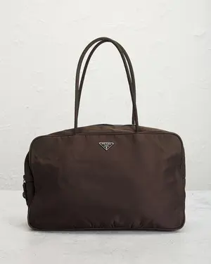 FWRD RENEW Prada Tessuto Mini Boston Bag