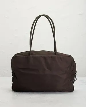 FWRD RENEW Prada Tessuto Mini Boston Bag