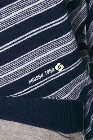 SHUSHU/TONG Twill Knit Sweater