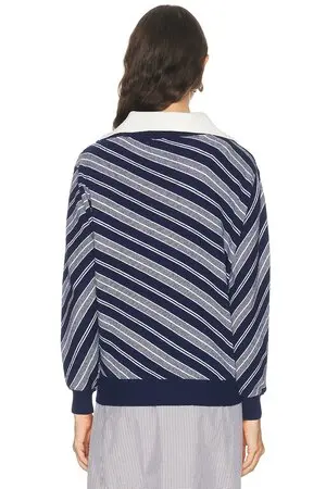 SHUSHU/TONG Twill Knit Sweater