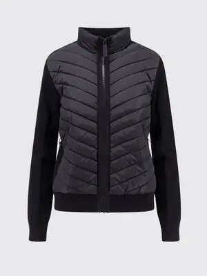 Canada Goose Short Quilted Wool Puffer Jacket With High Neck And Zip