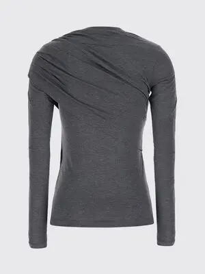 Isabel Marant Étoile Draped Long-sleeved Viscose Top - Grey
