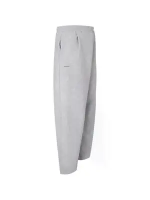 PANGAIA Pleated Double-jersey Track Pants - Grey