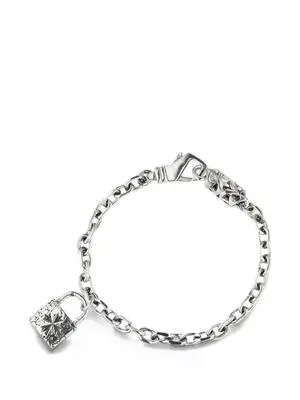 Emanuele Bicocchi Logo-lock Chain Bracelet - Silver