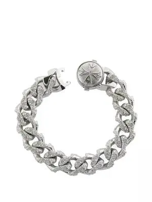 Emanuele Bicocchi Engraved Flourish Chain Bracelet - Silver