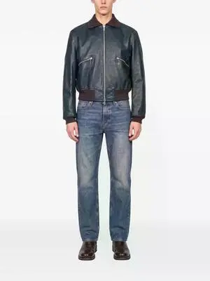 Our Legacy Zip-up Leather Jacket