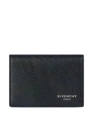 Givenchy Flap Card Holder In Grained Leather