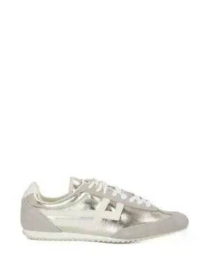 PRO-KEDS 1949 Racer 77 Metallic-leather Sneakers - Silver