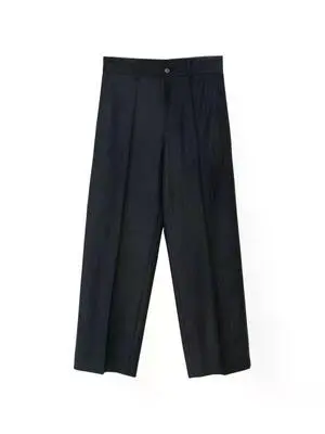 Patrizia Pepe Oversized Pinstripe Trousers - Blue